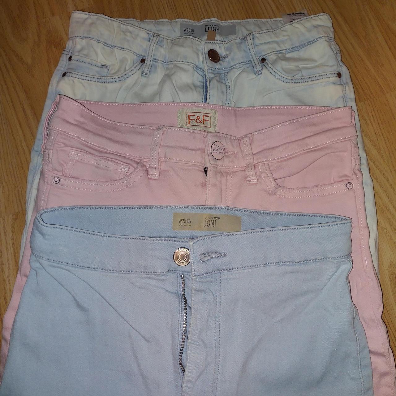Jeans Bundle (Light Pastle colours) Mix Brands, as... - Depop