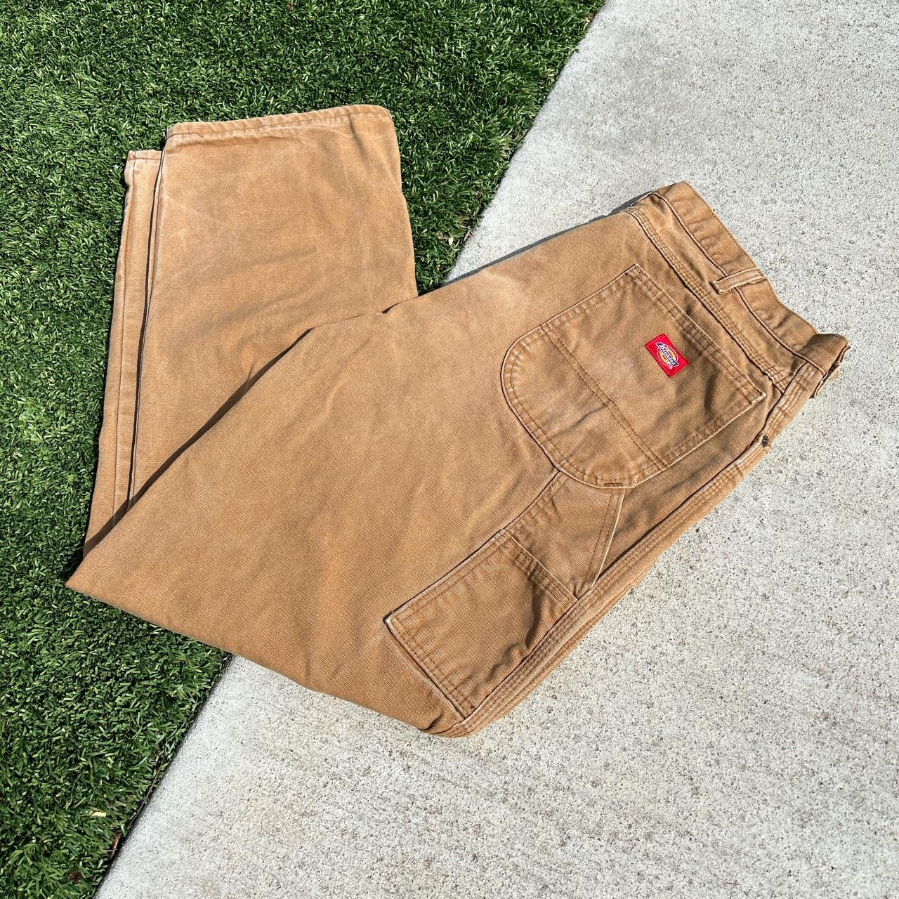 Dickies Men's Tan Trousers | Depop