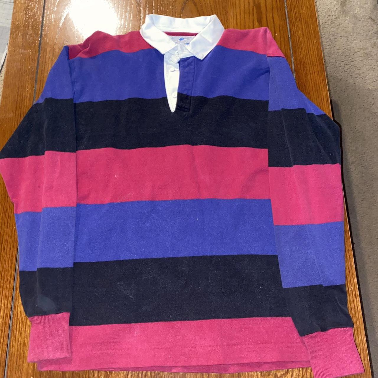 Large mens vintage authentic rugby shirt -few small... - Depop