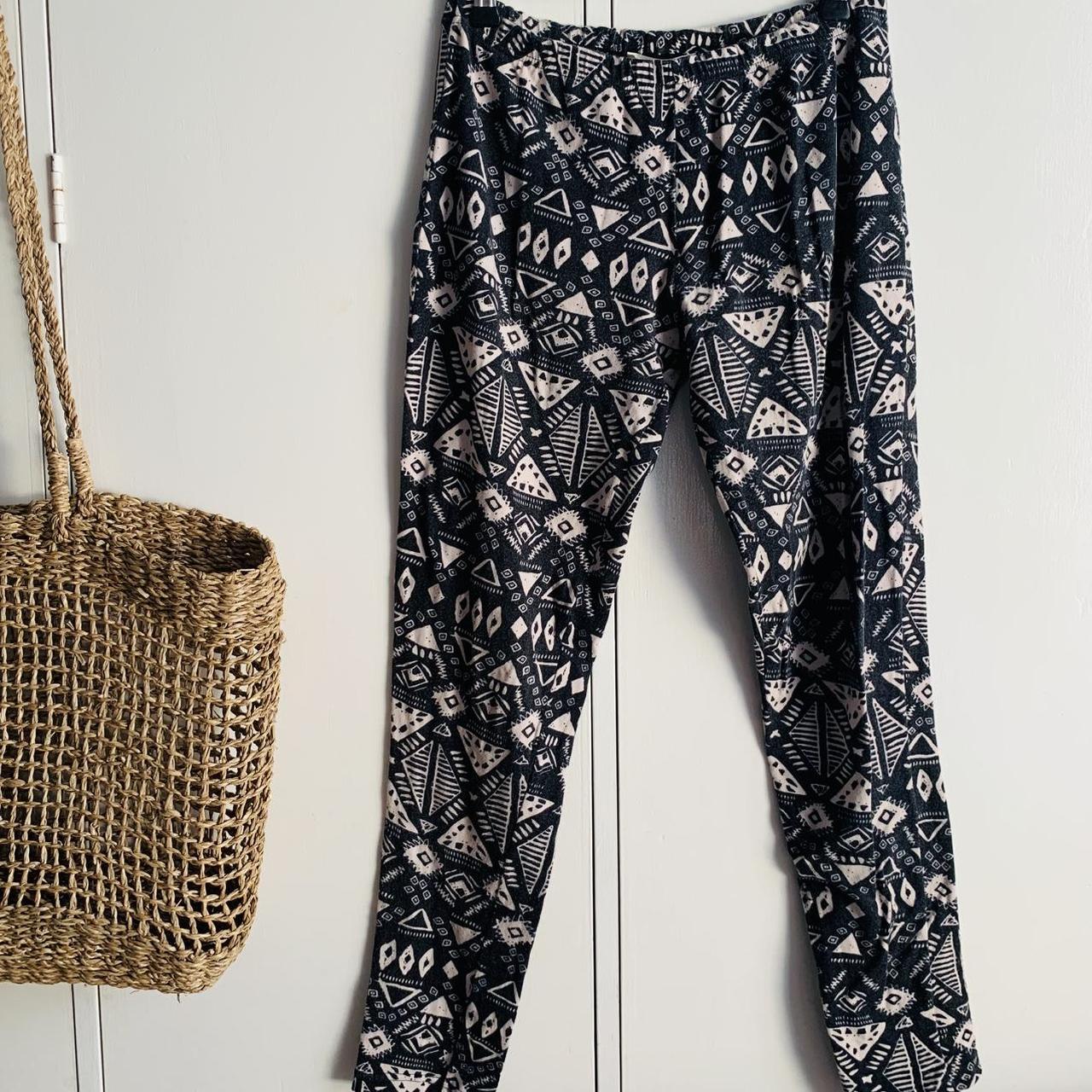 Glassons brand black and white tribal/80s print... | Depop