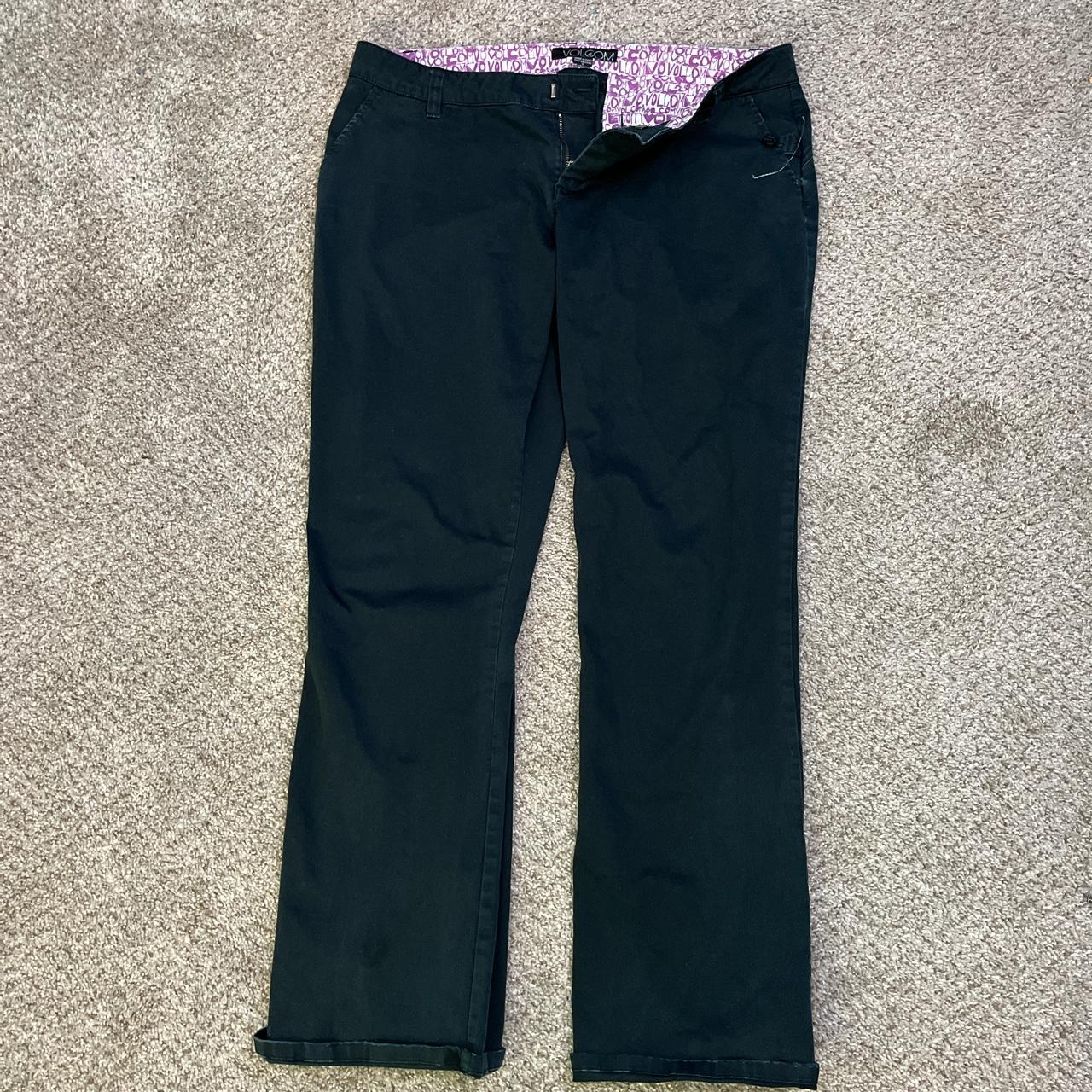 Volcom Men's Black and Purple Jeans | Depop