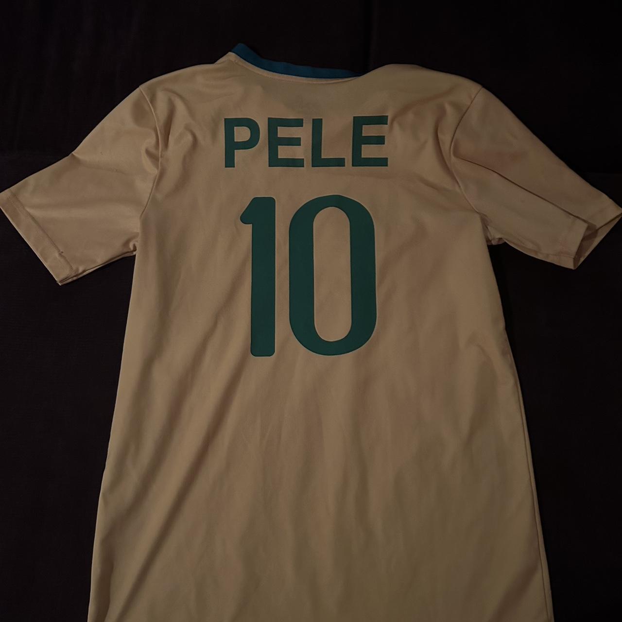 Vintage Pele Brazil Soccer Jersey Retro 20$ or best... - Depop