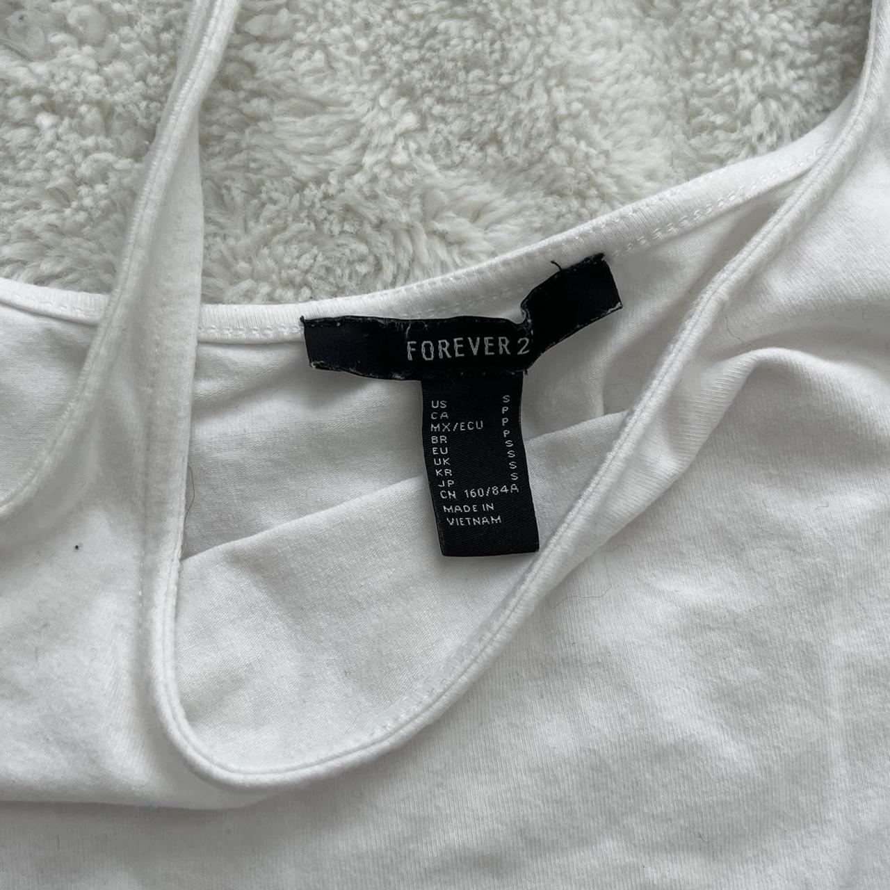 Forever 21 Women's White Vest | Depop