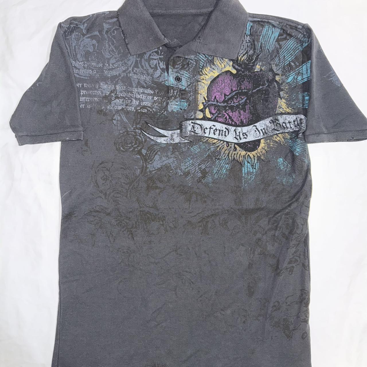 Monarchy Vintage Polo The front has a cross on top... - Depop