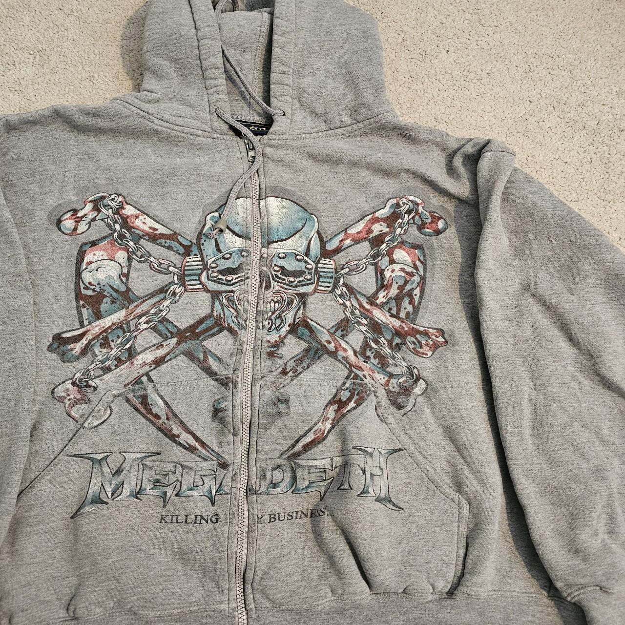 Official Megadeth ZIP Up Hoodie Killing is My... - Depop