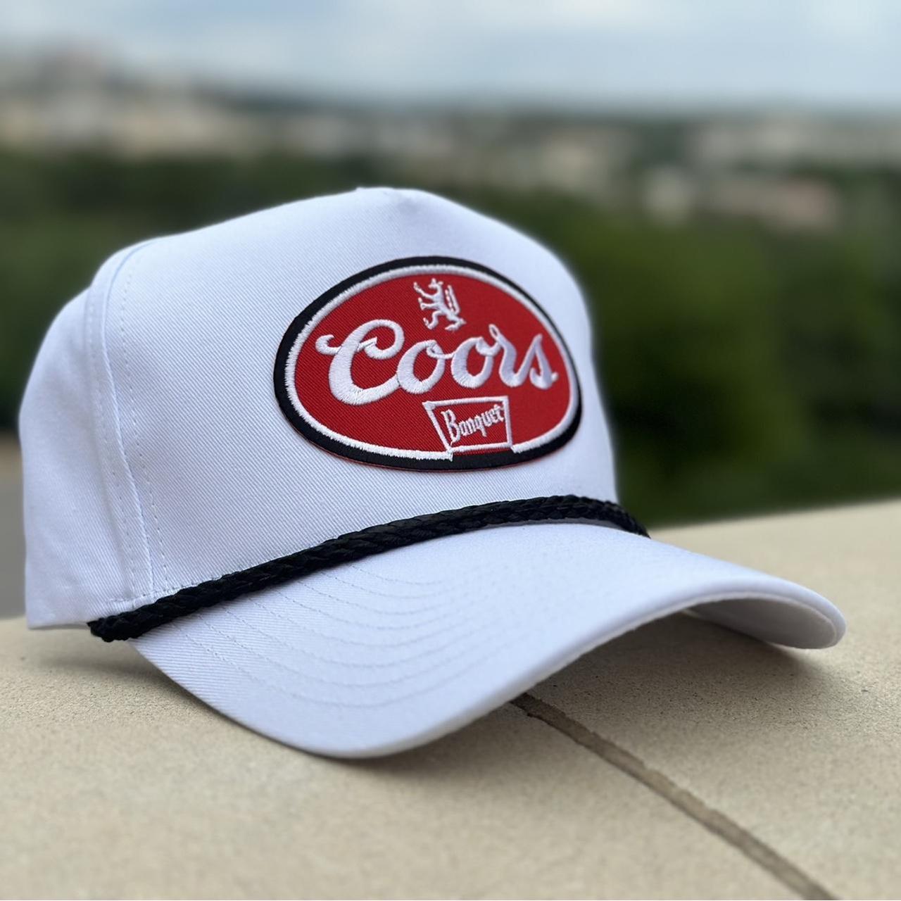 Handcrafted Retro Style Coors Banquet Patch Hat with... - Depop