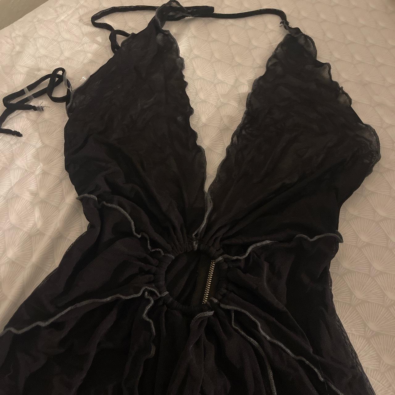 Sheer black dress - Depop