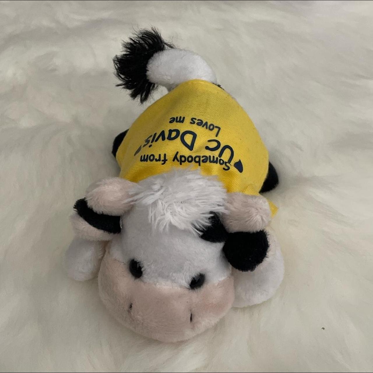 UC Davis cow plushie • Has a removable shirt • ♡... - Depop
