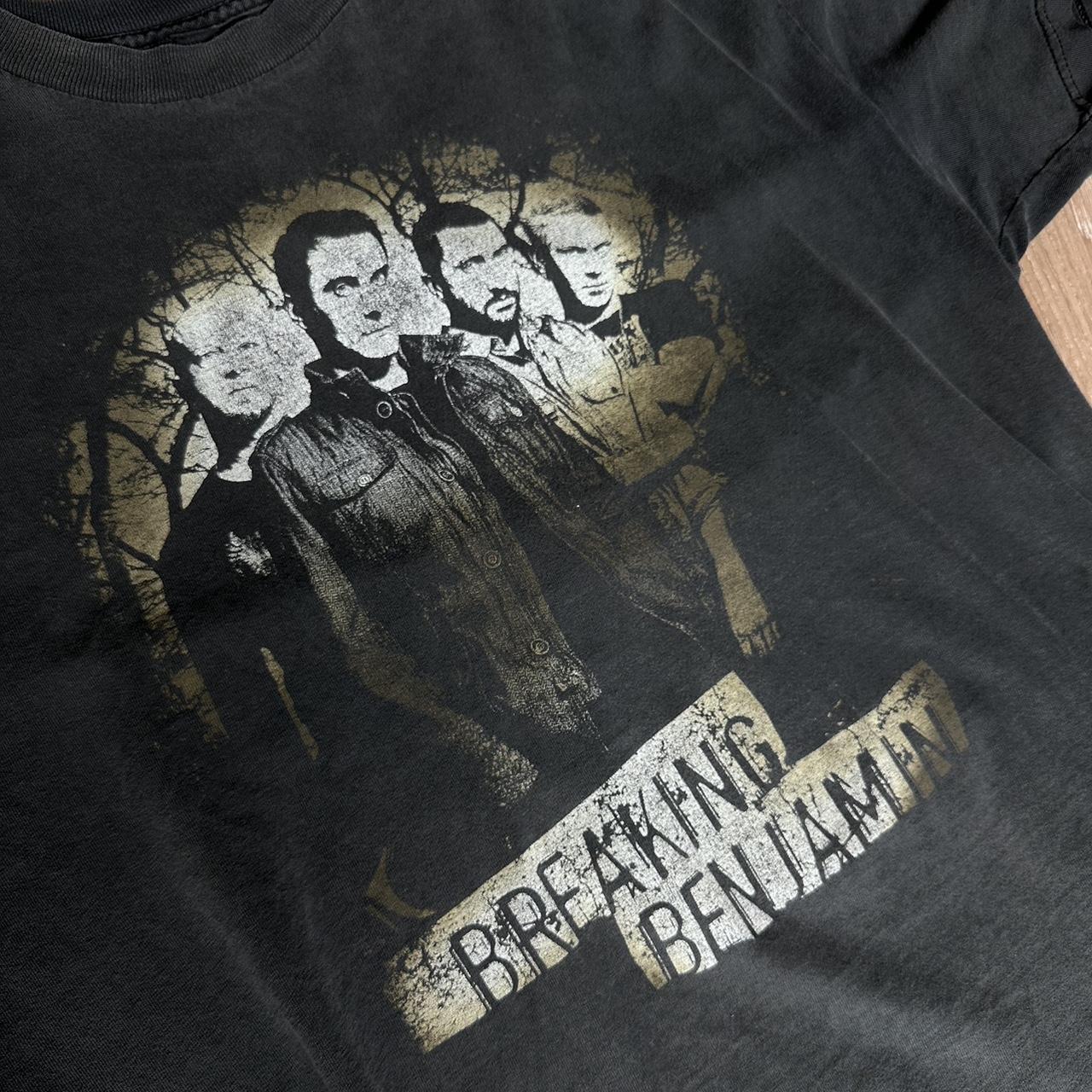 breaking benjamin band tee - Depop