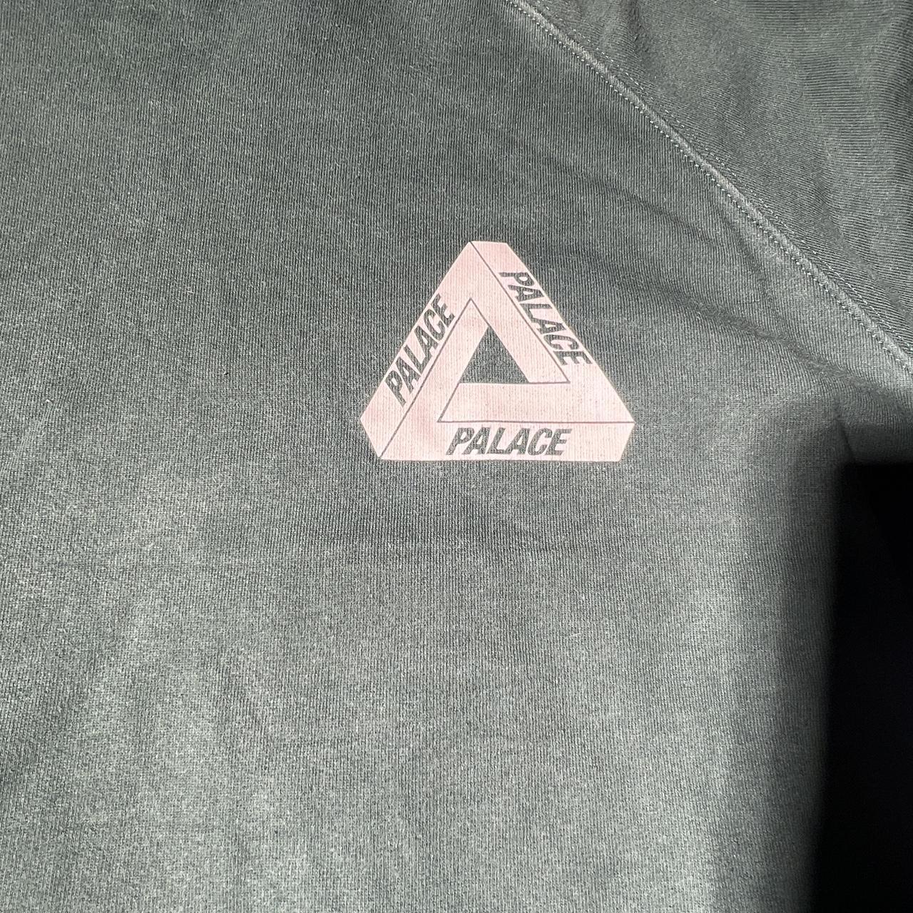 Palace Tri Ferg Logo green crewneck Size large Pit... - Depop