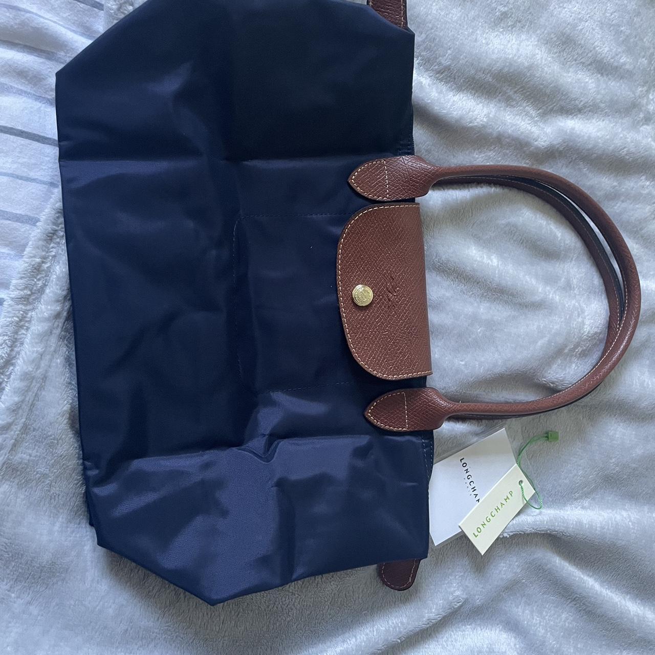 navy longchamp. New with tags. SIZE small. Selling... - Depop