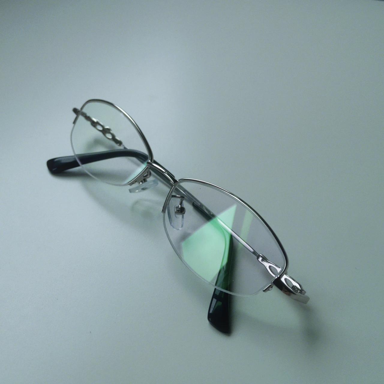 office siren eyeglasses Sleek rimless vintage... - Depop