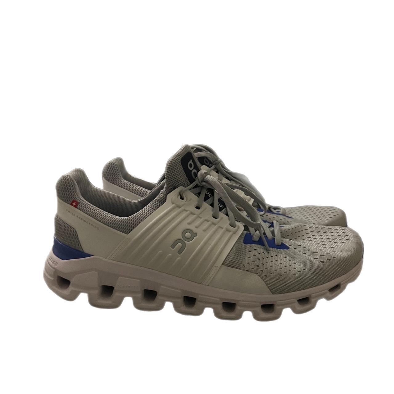 On Running Men's Blue and White Trainers | Depop