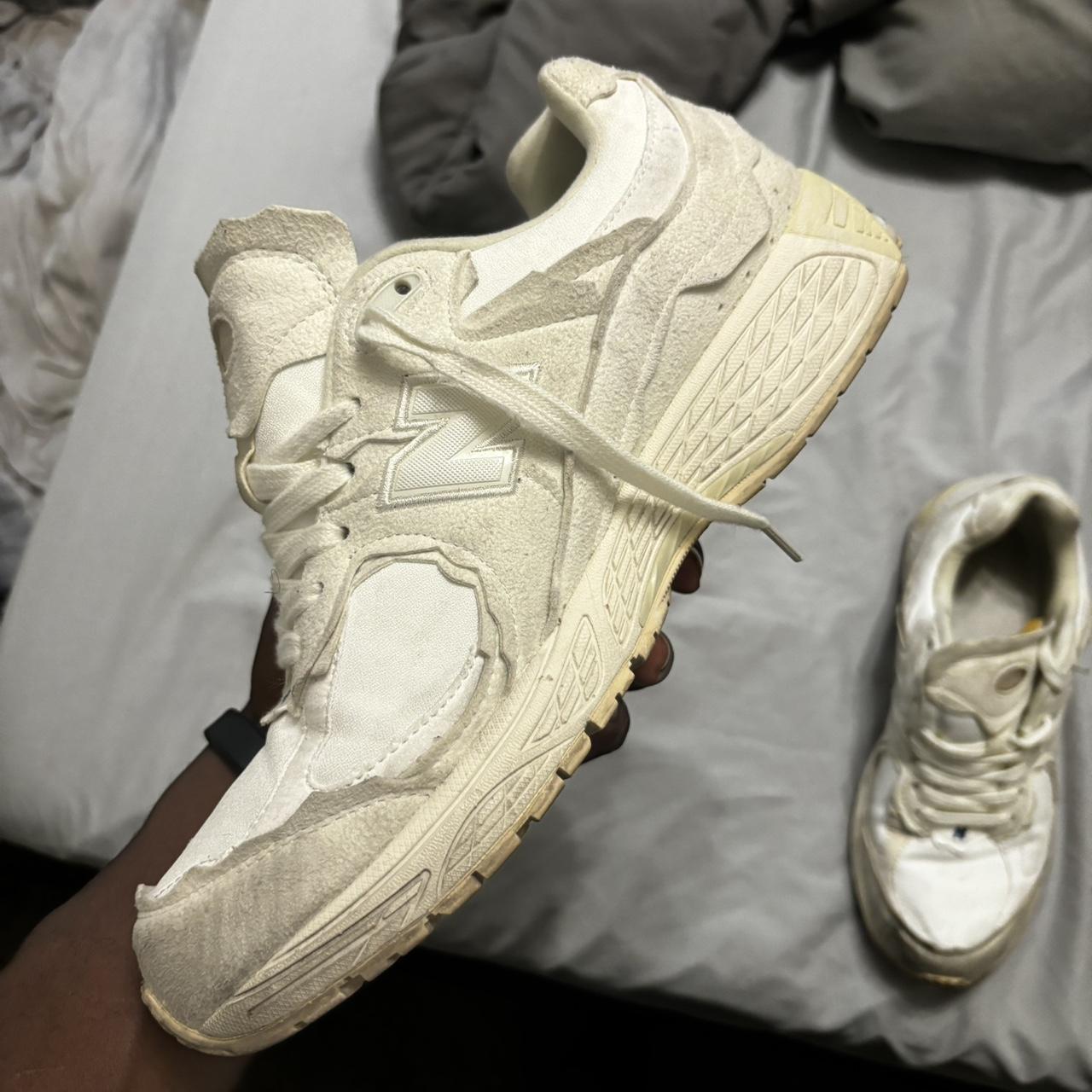 white new blance protection pack - Depop