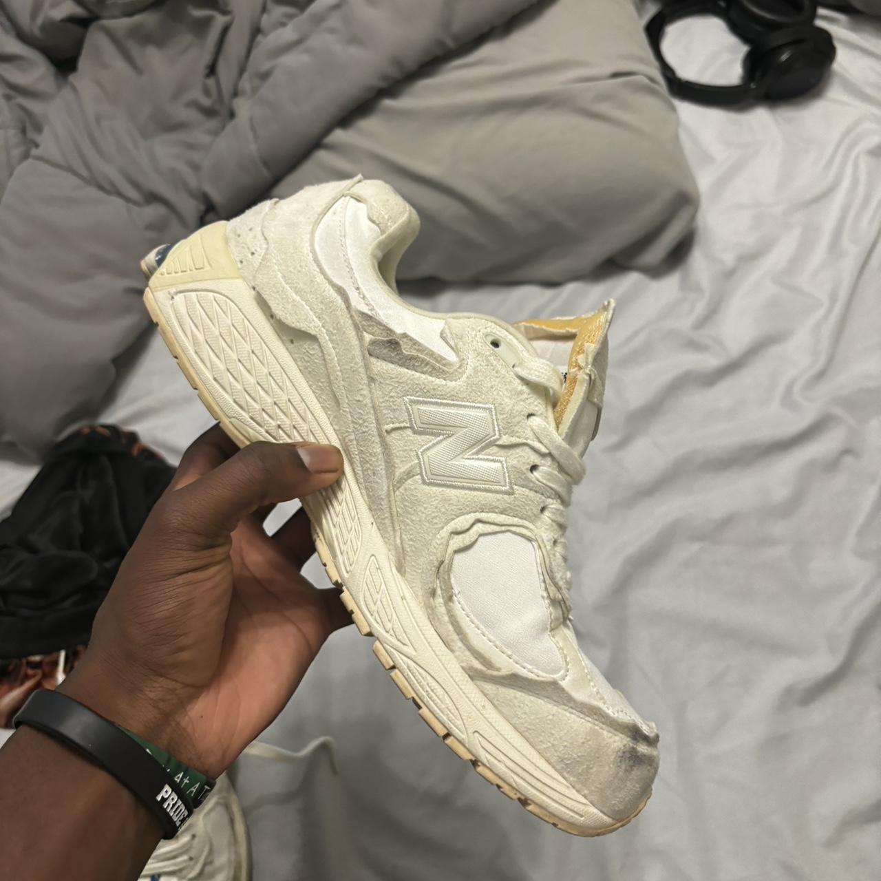 white new blance protection pack - Depop