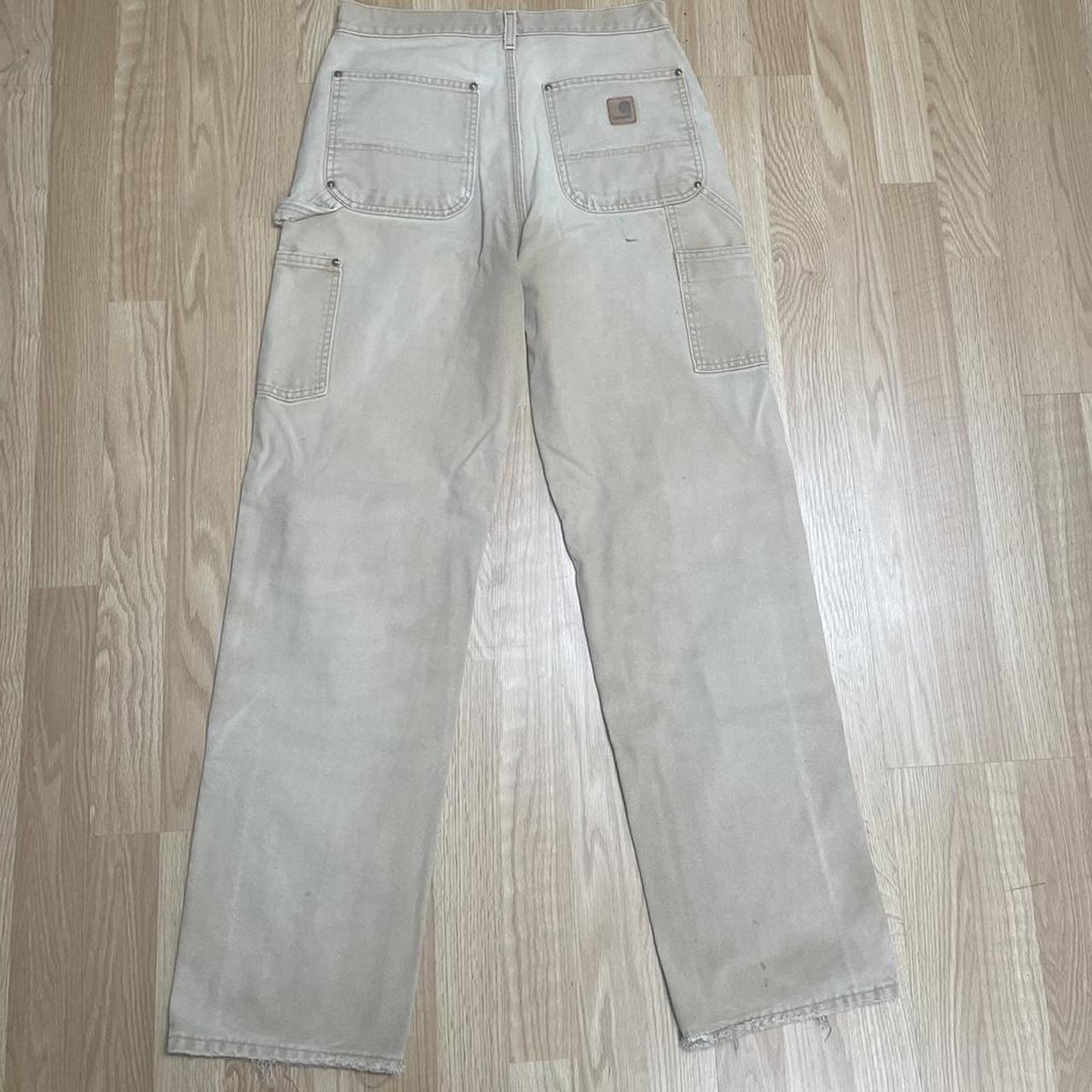 Vintage Carhartt Double Knees Pants 31x34... - Depop