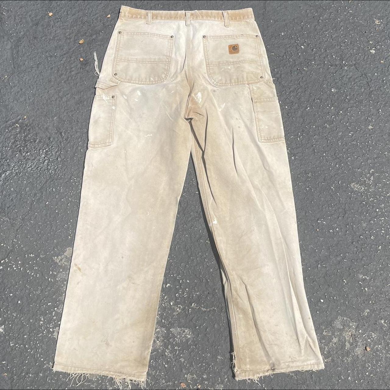 Vintage distressed Carhartt double knees 33x32... - Depop