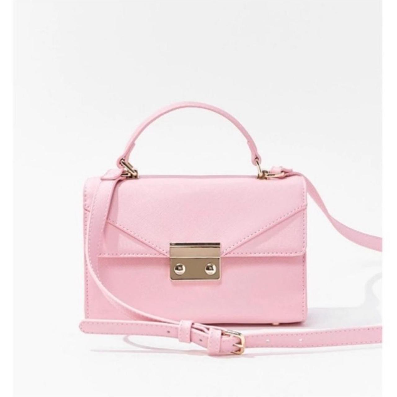 Pink Top Handle Bag (comes with attached strap to... - Depop