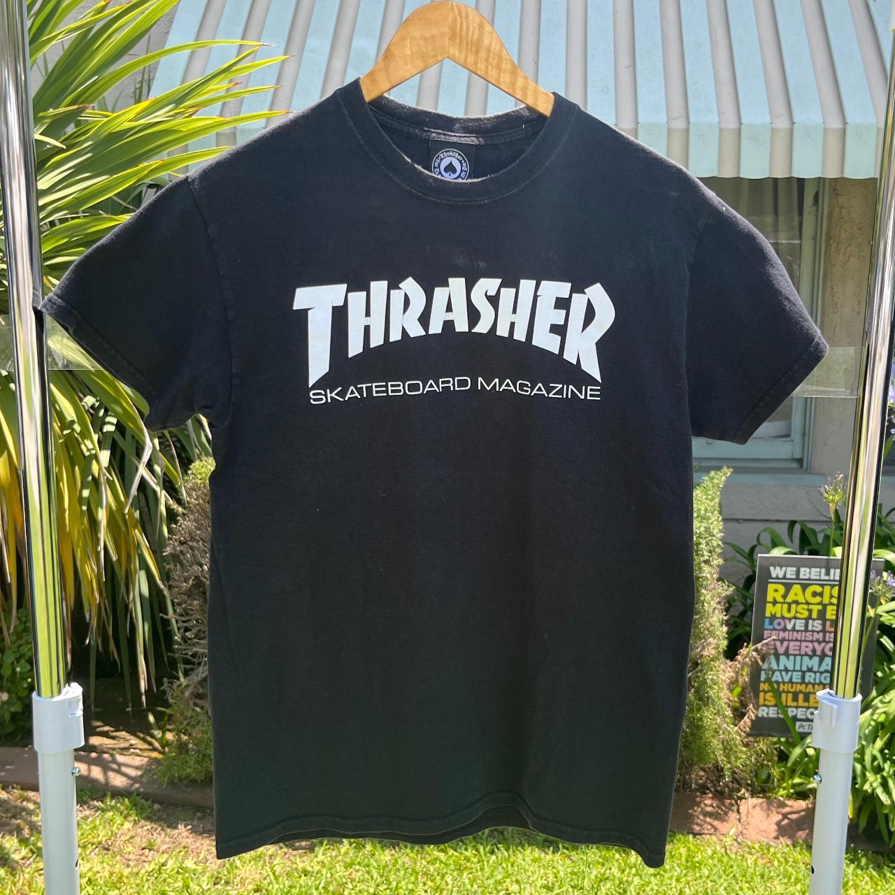 thrasher shirt. condition excellent. Size medium.... - Depop