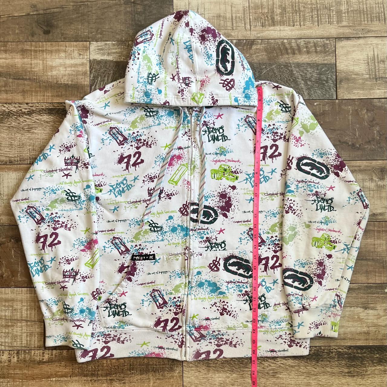 Ecko untld paint splatter hoodie. crazy all over... - Depop