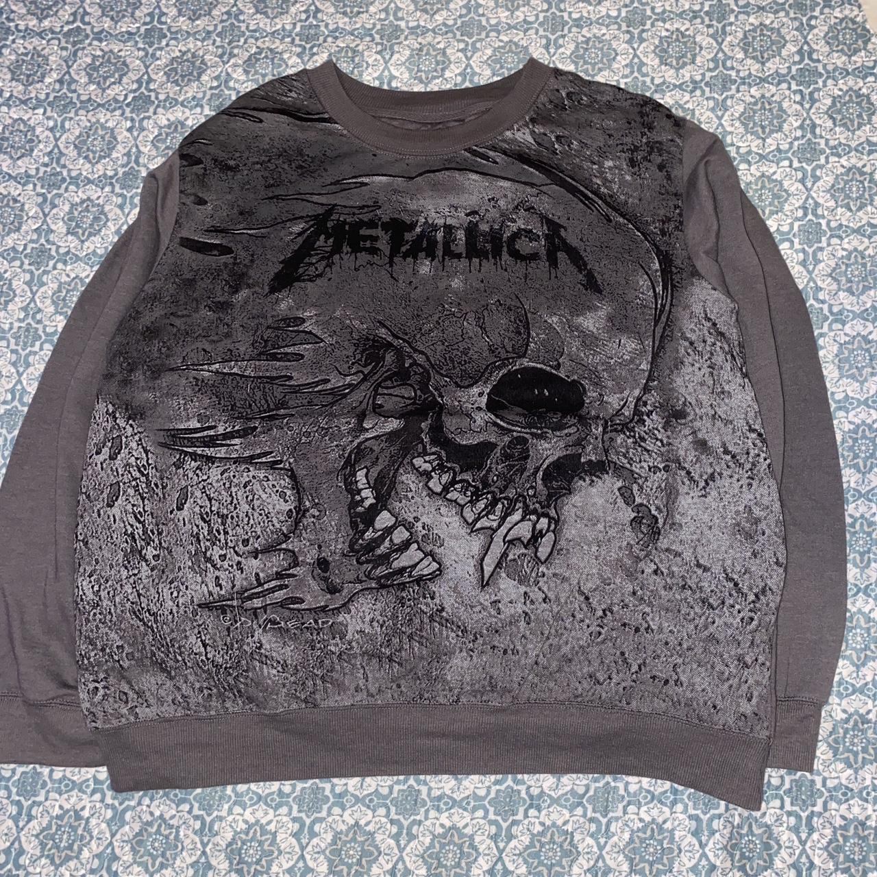Dark grey Metallica long sleeve shirt Good condition... | Depop