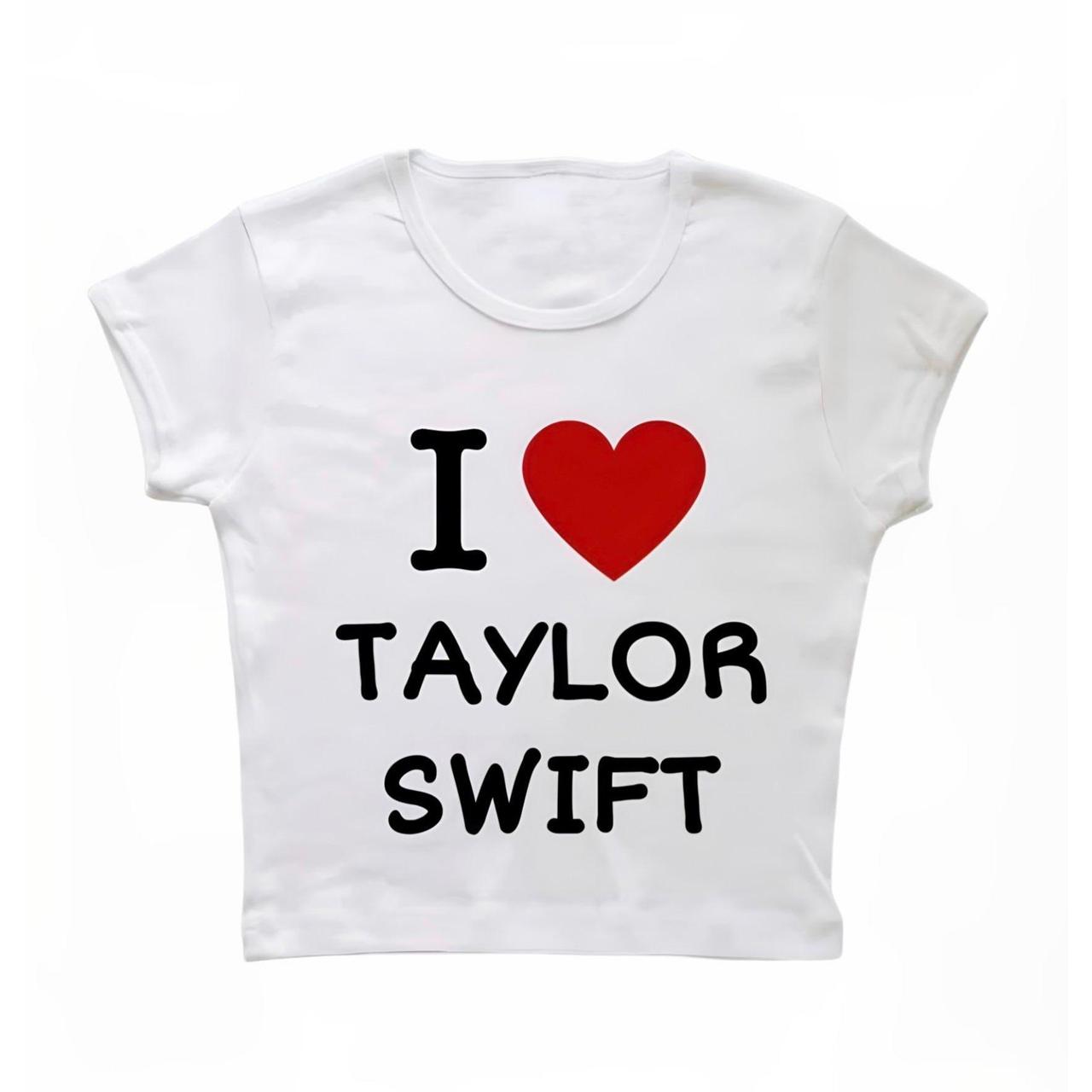 I Heart Taylor Swift baby tee - Depop