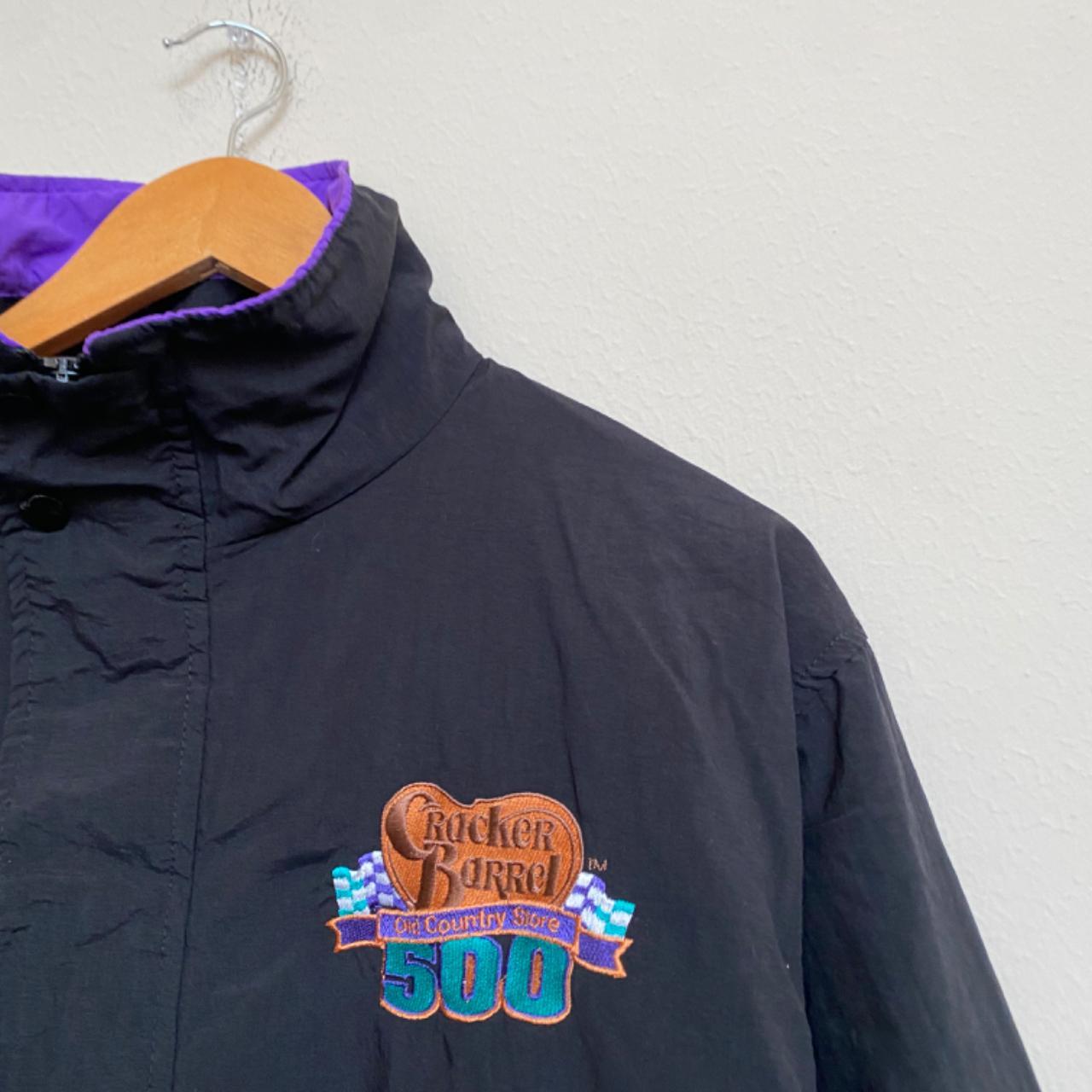 Vintage Nascar Windbreaker Jacket Cracker Barrel... - Depop