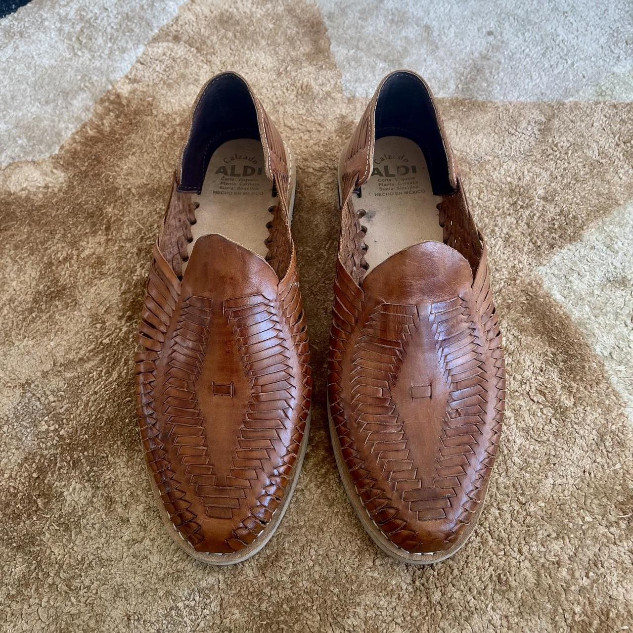 Vintage original Huaraches made in Mexico. Size... - Depop