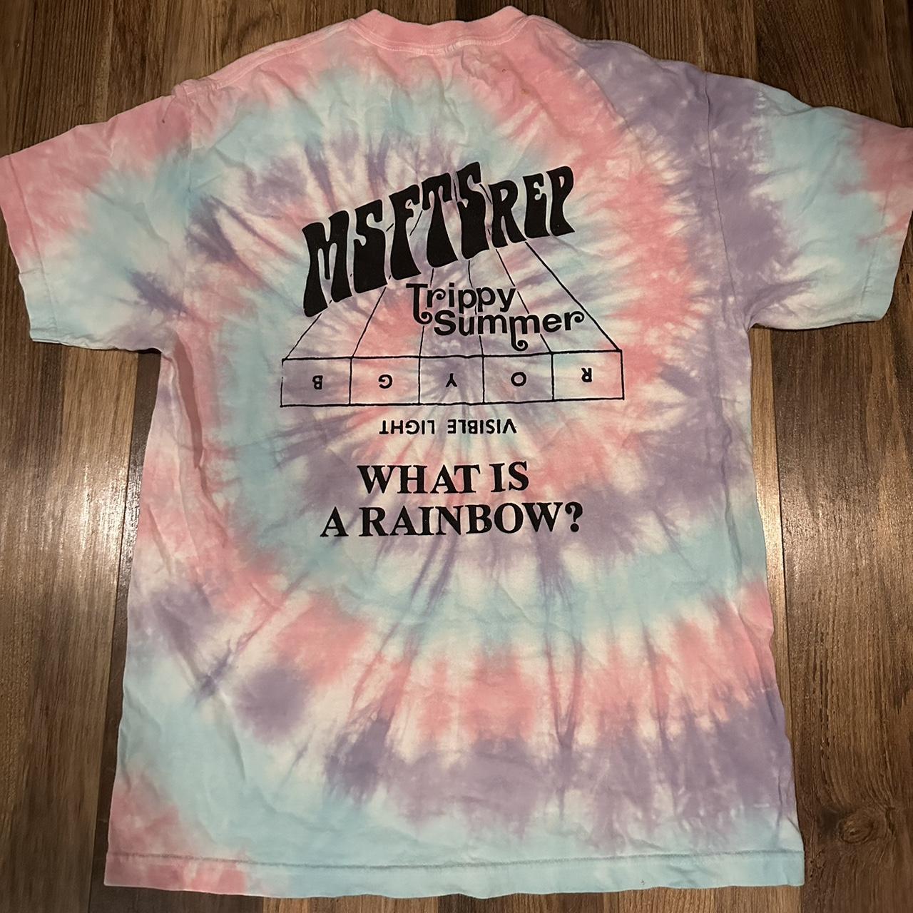 Msftsrep Trippy Summer Tie Dye Shirt #msftsrep - Depop