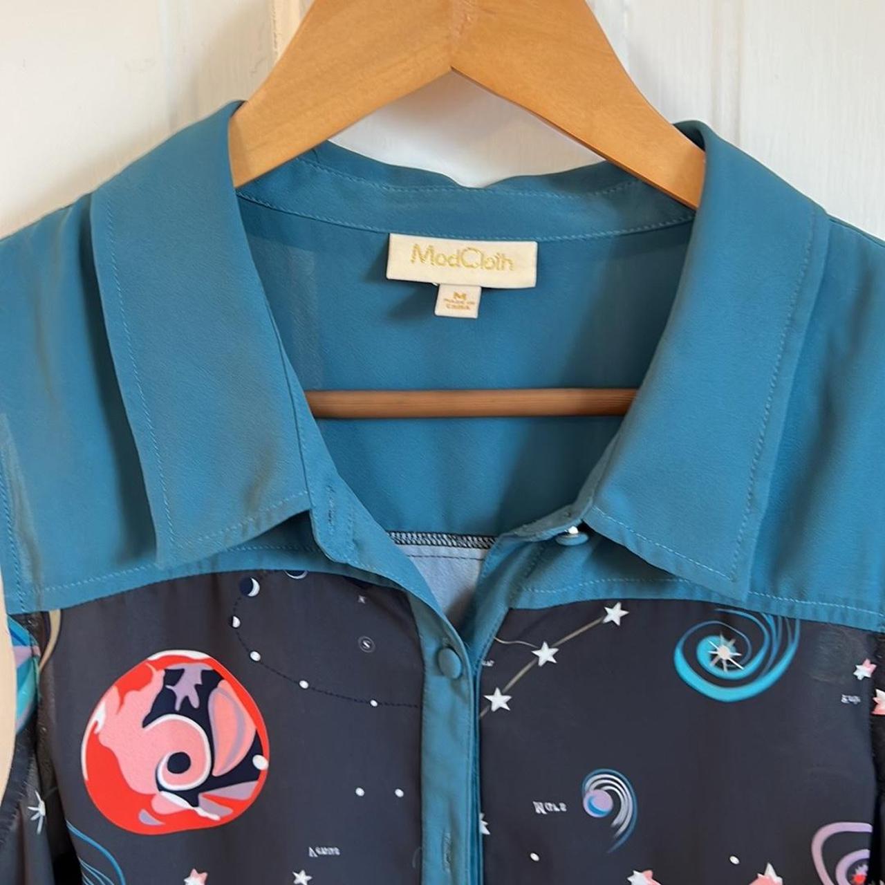 ModCloth Women's multi Blouse | Depop