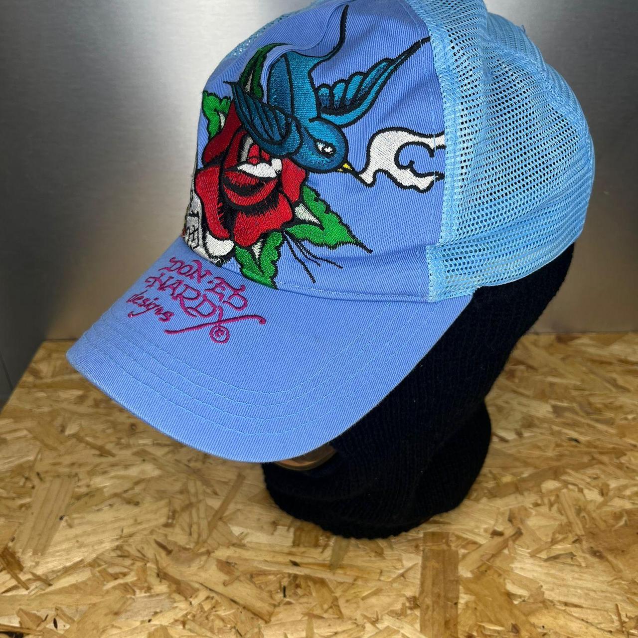 Ed Hardy Blue Swallow Tattoo Style Y2K... - Depop
