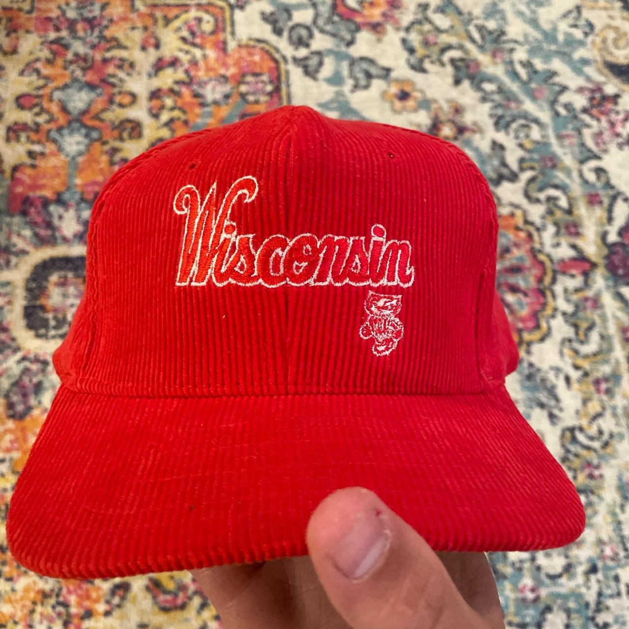 Vintage Wisconsin corduroy hat #wisconsin... - Depop