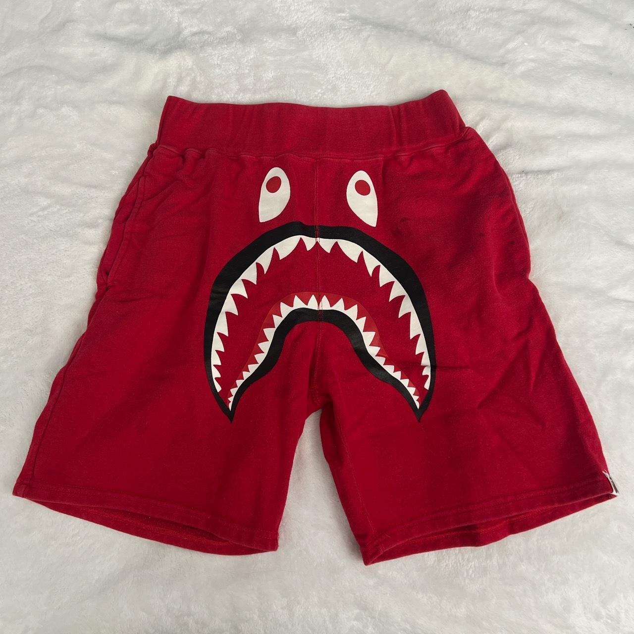 Red bape shorts Minor stains - Depop