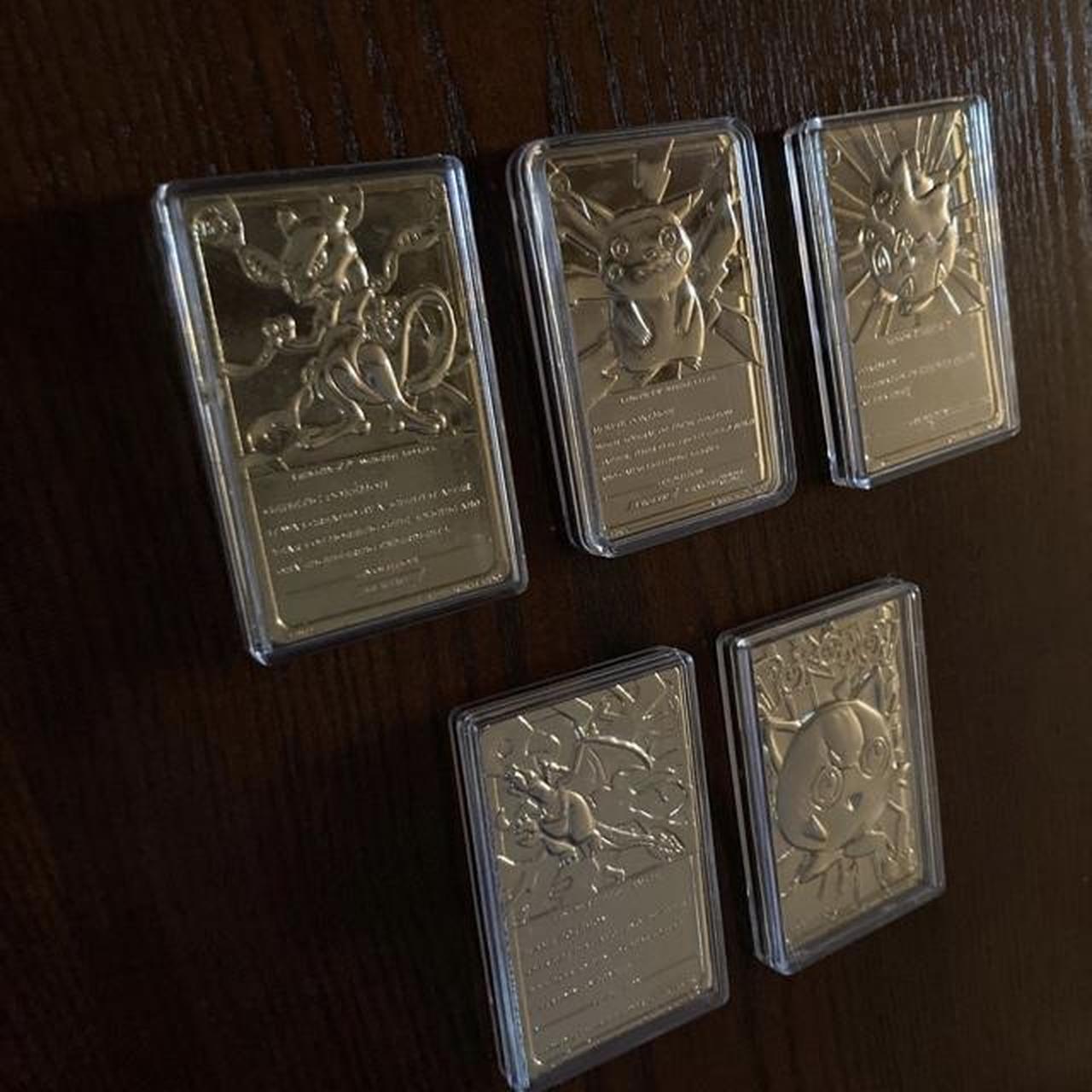 1999 RARE set of SIX 24K gold plated Pokémon cards ... - Depop