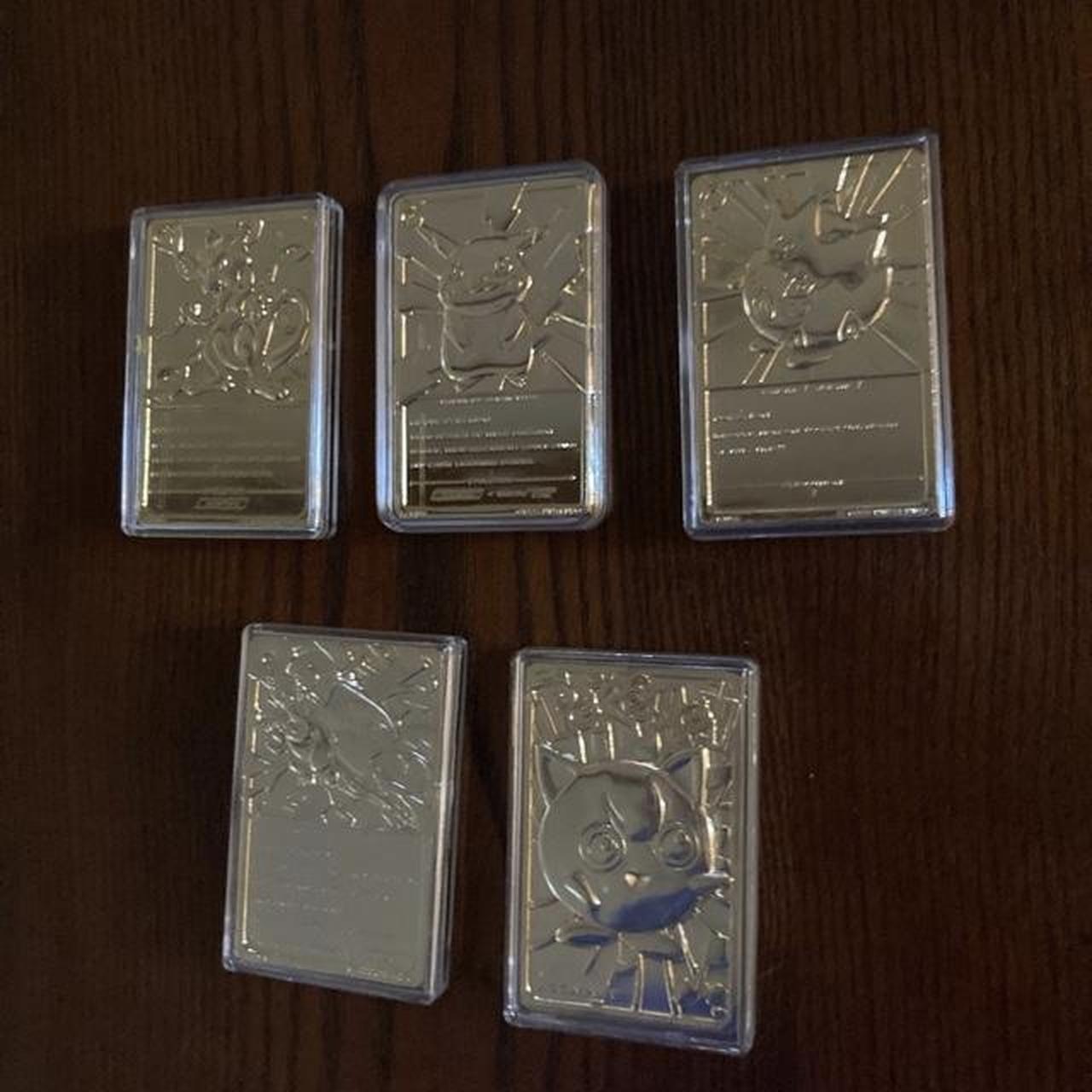 1999 RARE set of SIX 24K gold plated Pokémon cards ... - Depop