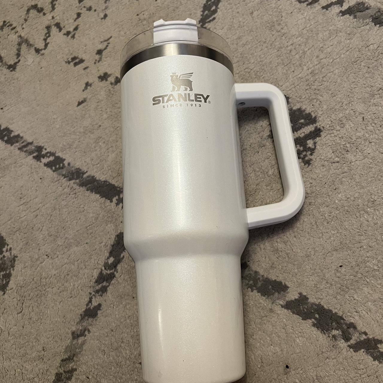 White pearl Stanley Tumbler 40 oz Never used! - Depop