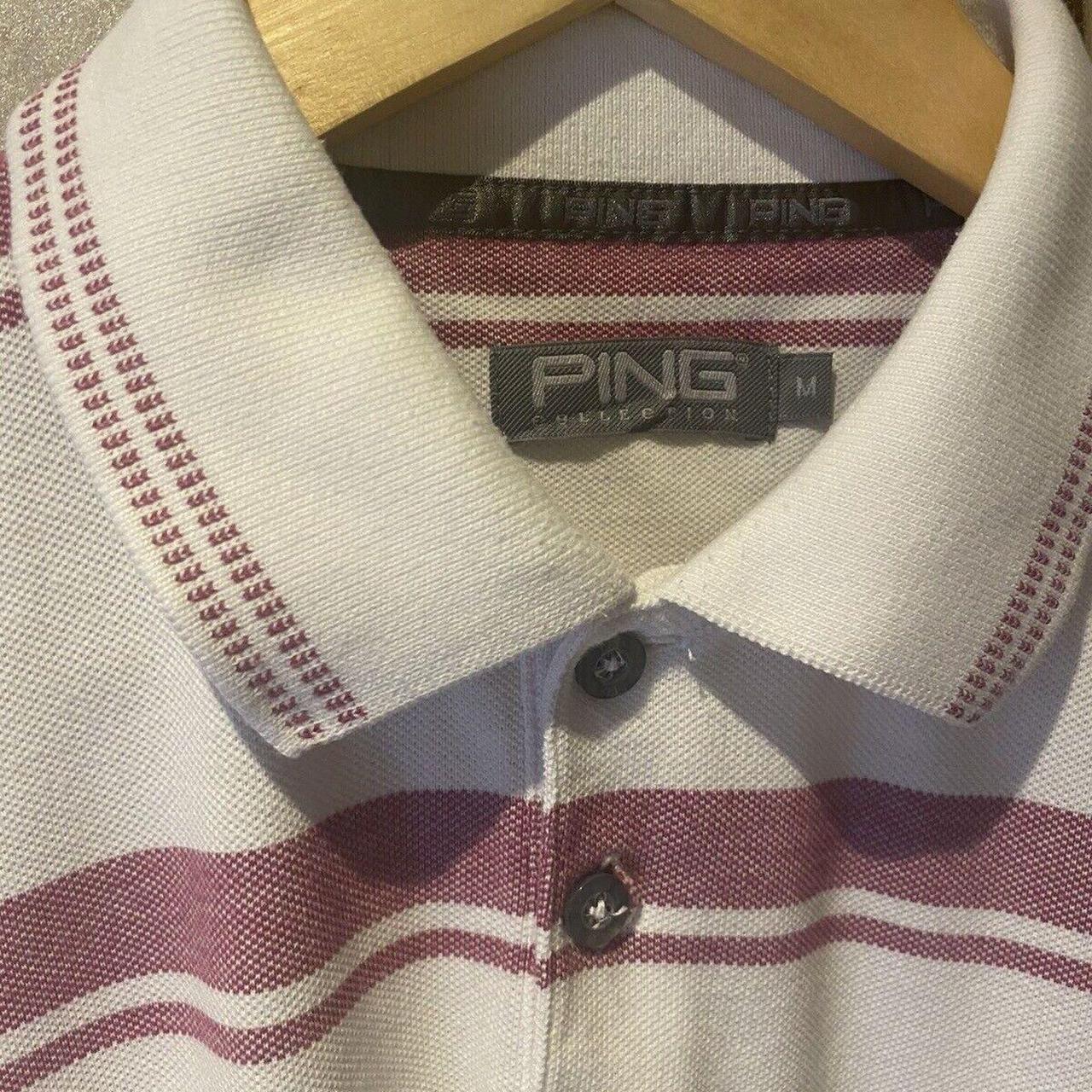 Ping Men’s Golf Polo Shirt Top Size Medium White And... - Depop