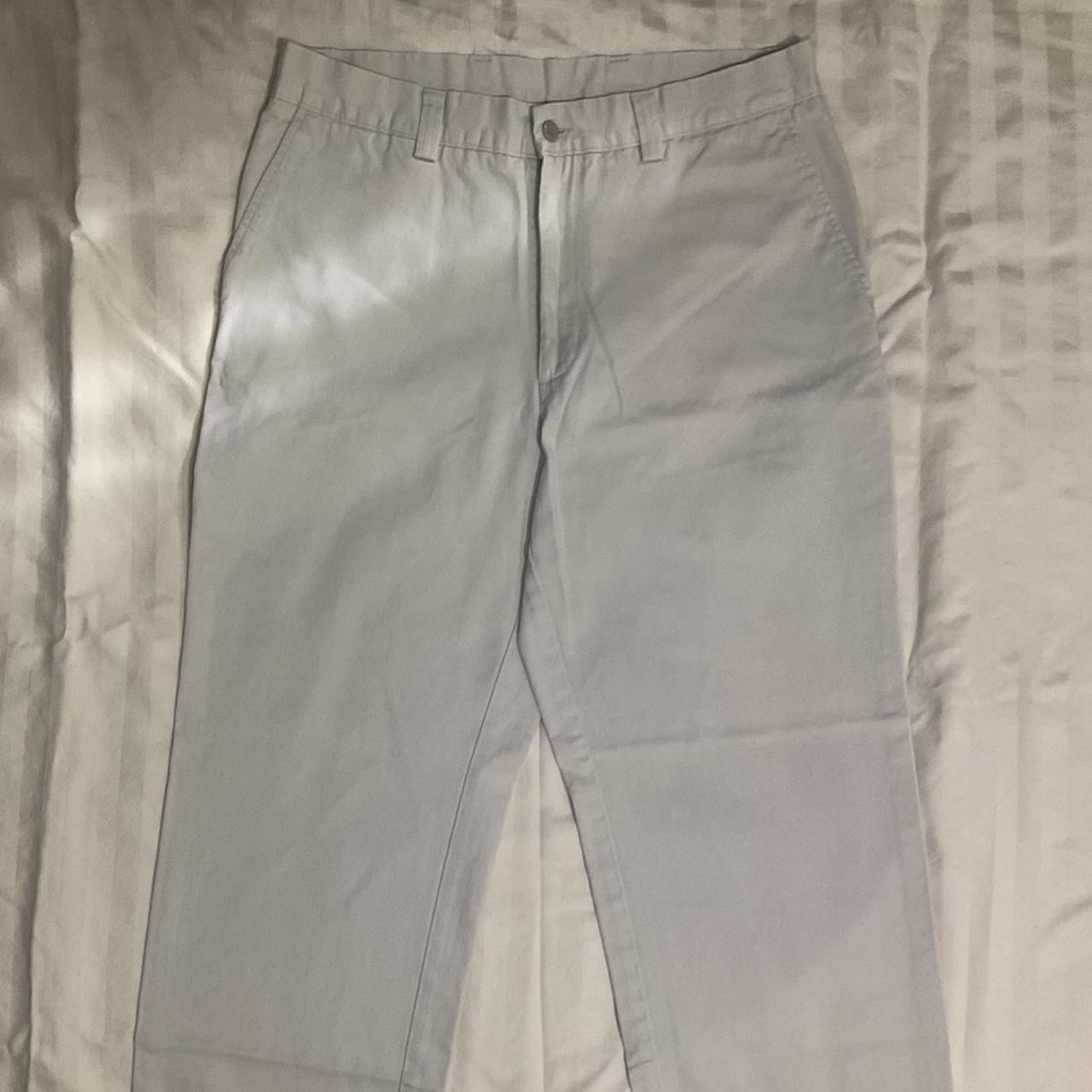 Perry Ellis Men's White Trousers | Depop