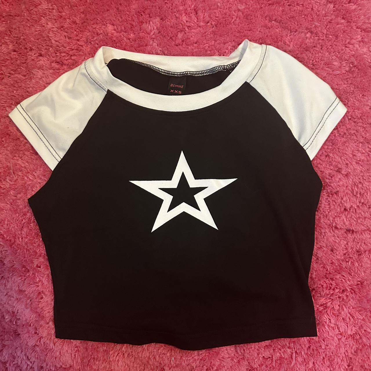 Star top w open sleeves ⭐️ DEPOP PAYMENTS ONLY DM... | Depop