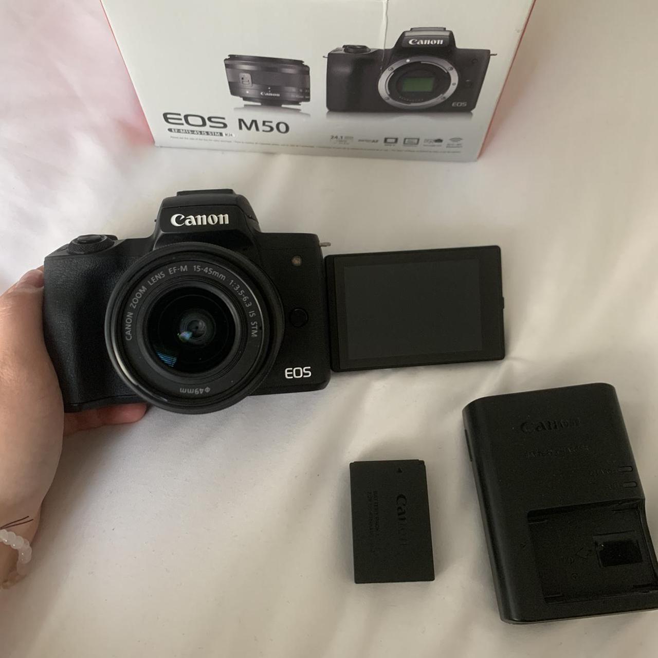 Canon EOS M50 Mirrorless Vlogging Camera Kit with... - Depop