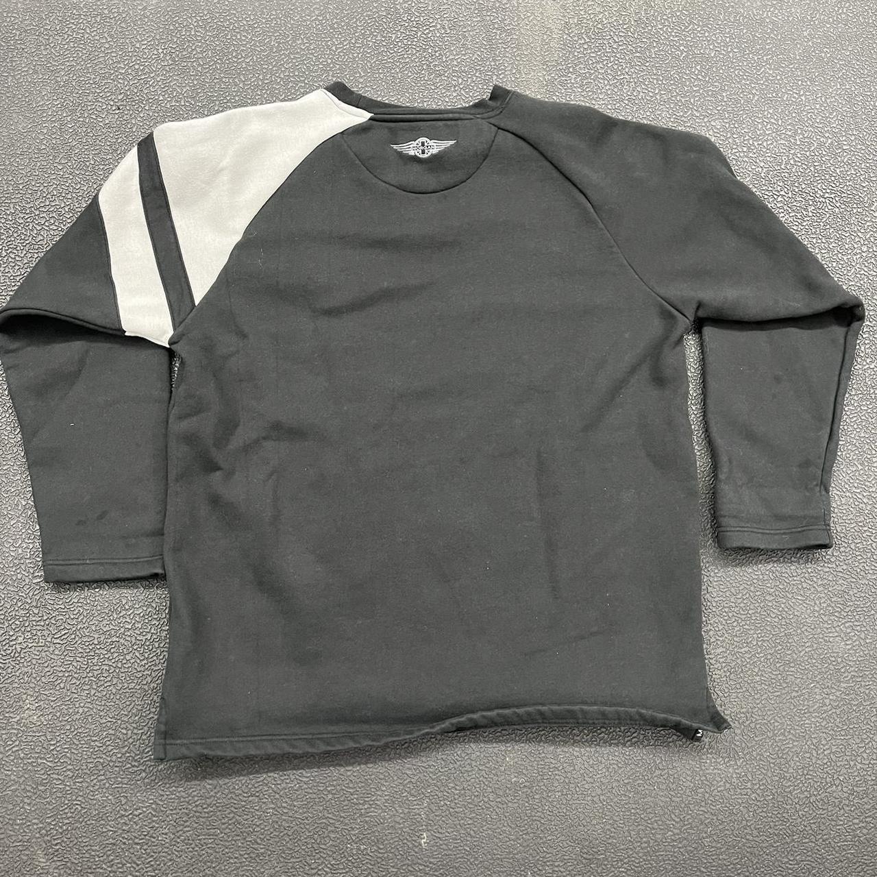 Morgan Men's Black and Grey Sweatshirt | Depop