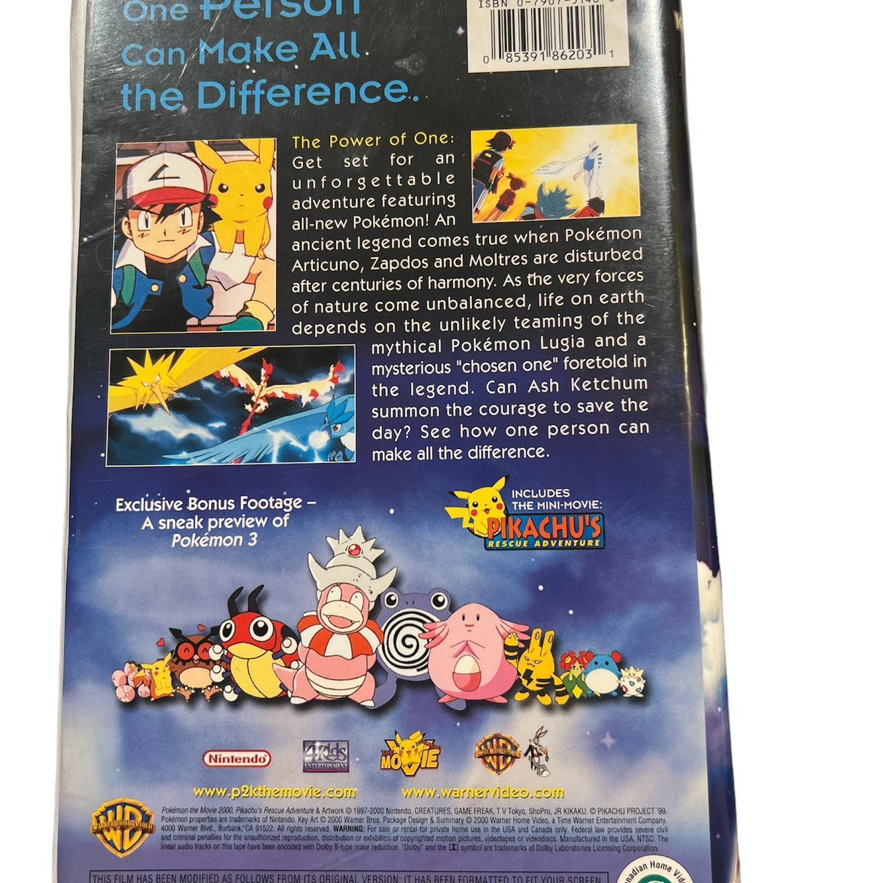 Vintage Pokemon 2000 The Movie VHS Tape Canadian... | Depop