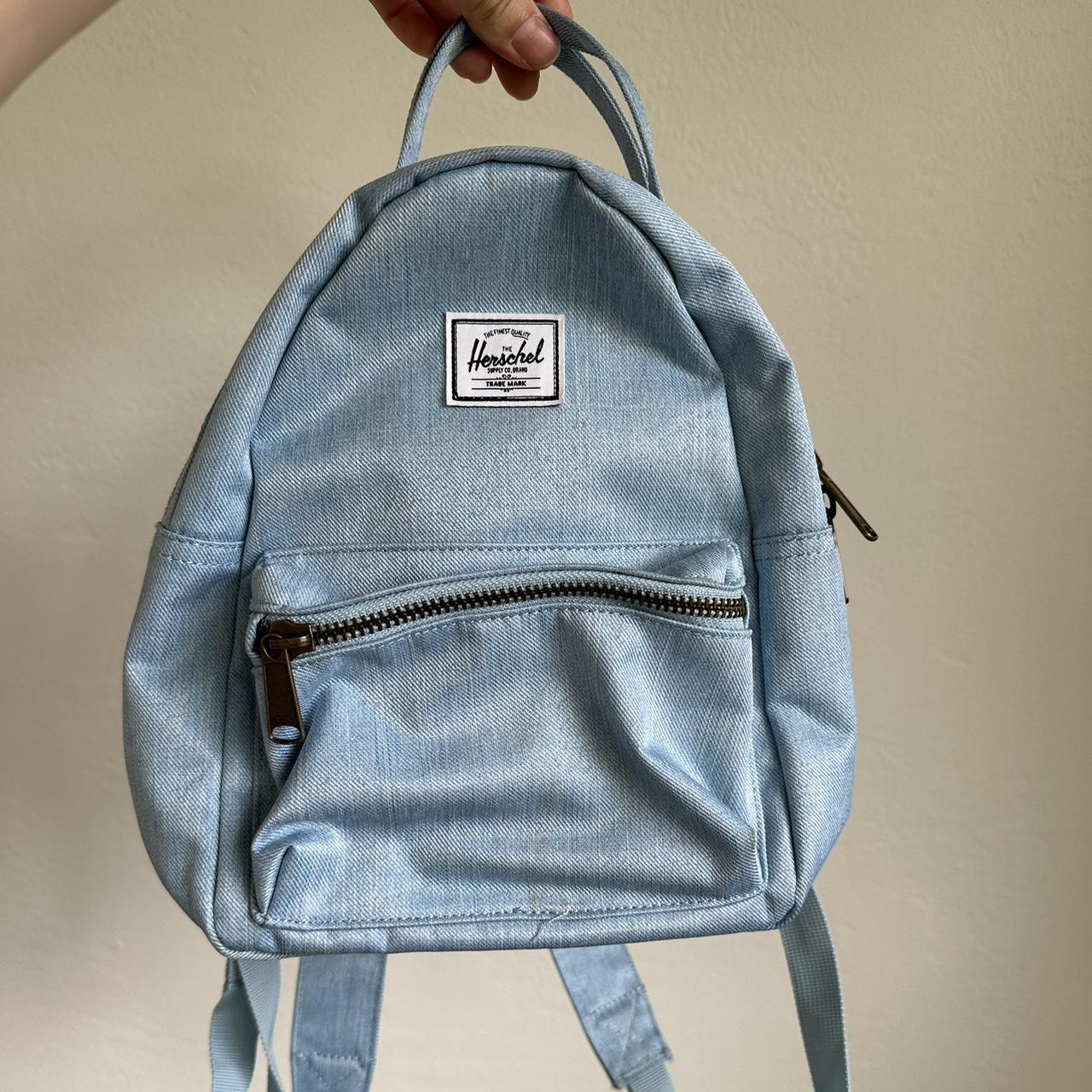 Herschel mini backpack. Baby blue. New without tags,... - Depop