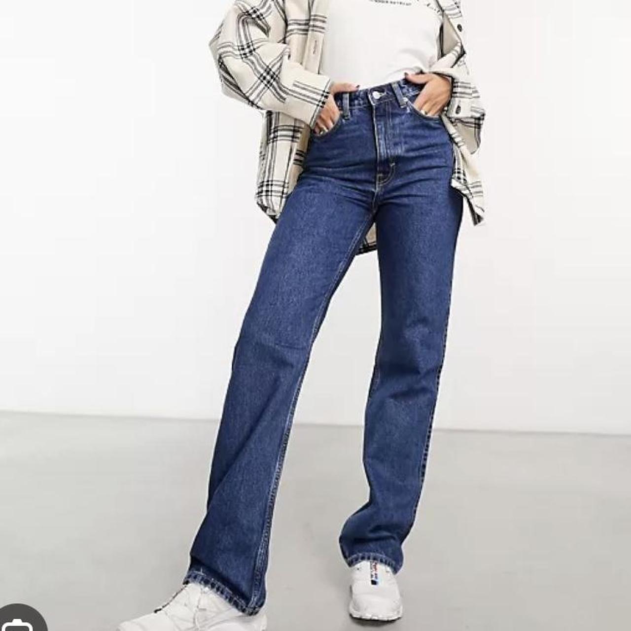 Weekday rowe extra high blue jeans size 29 length 30 - Depop