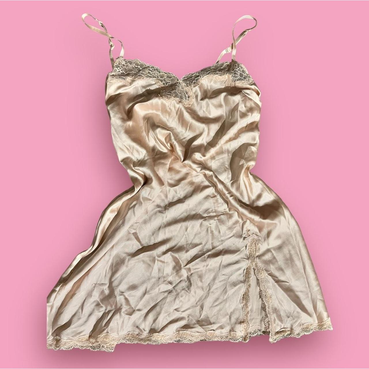 pink victorias secret silk baby doll with bow 🩷🩷... - Depop