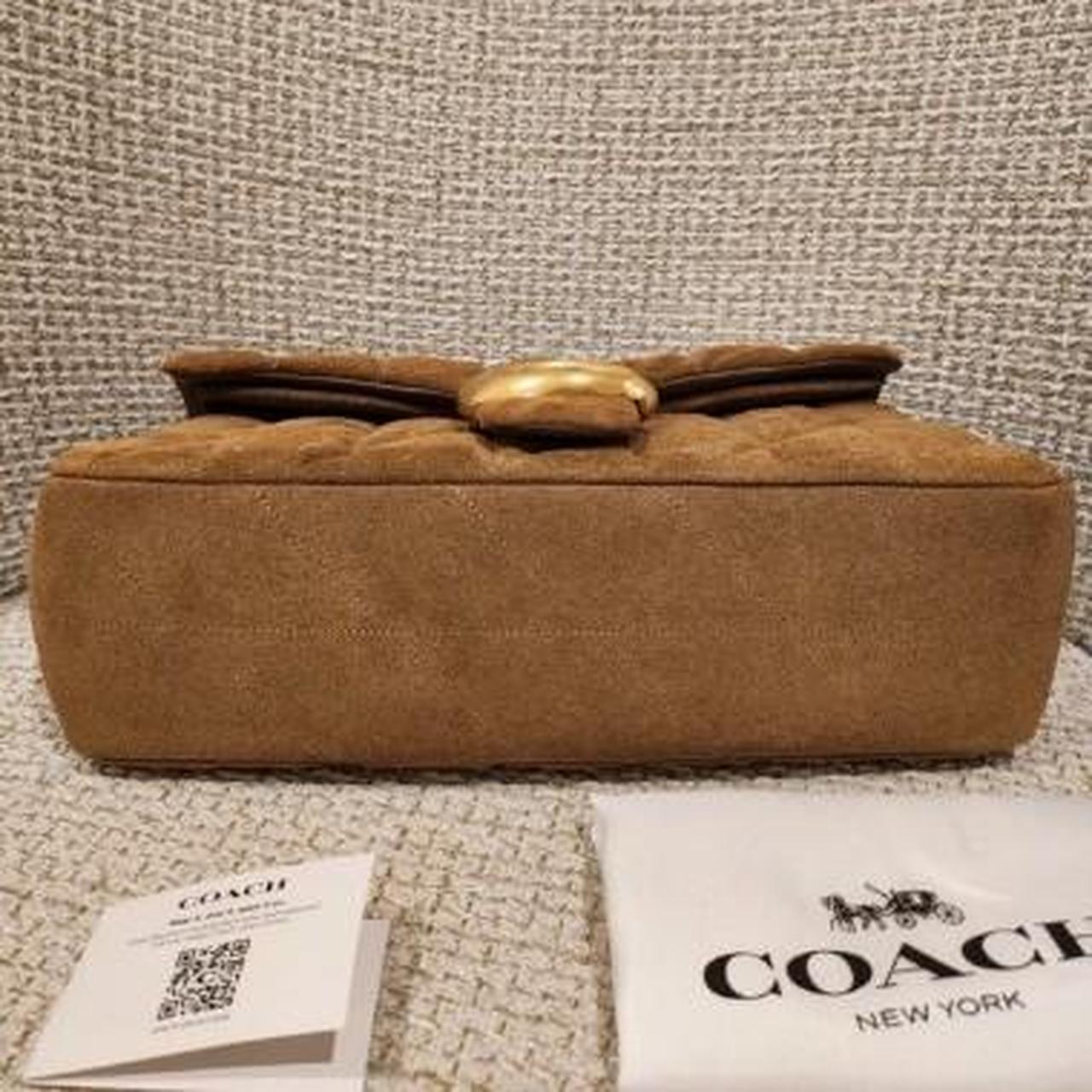 Coach Quilted Tabby 26 in Cedar/Brown(suede) Can be... - Depop