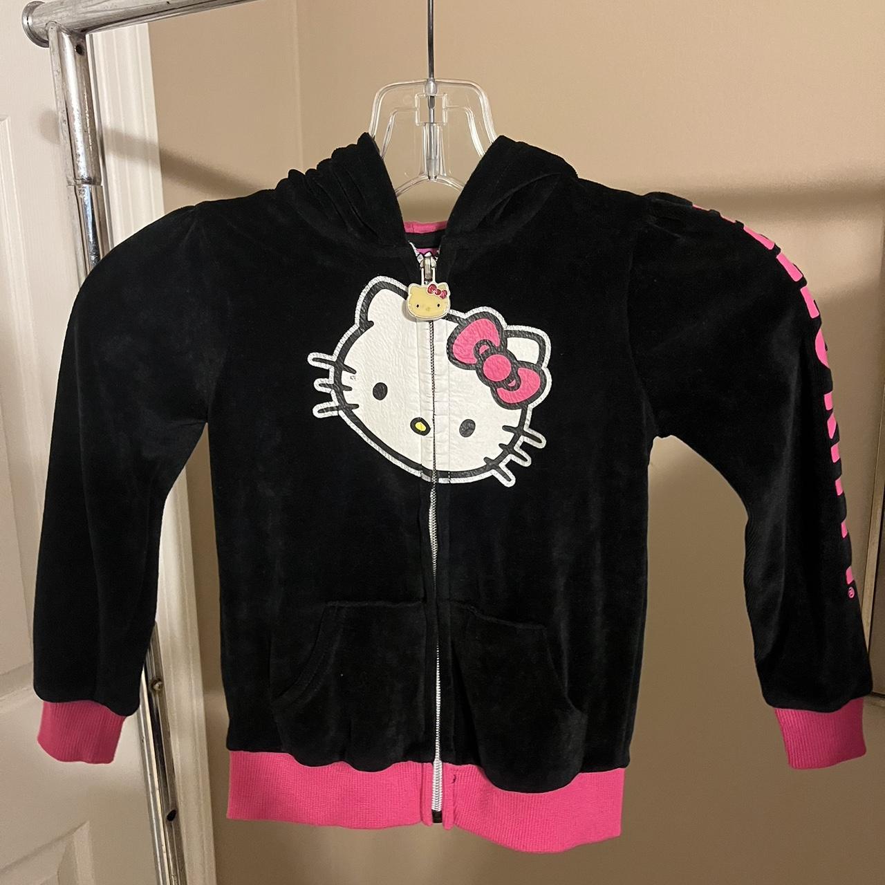 Velour kids hello kitty hoodie kids Pit to... - Depop