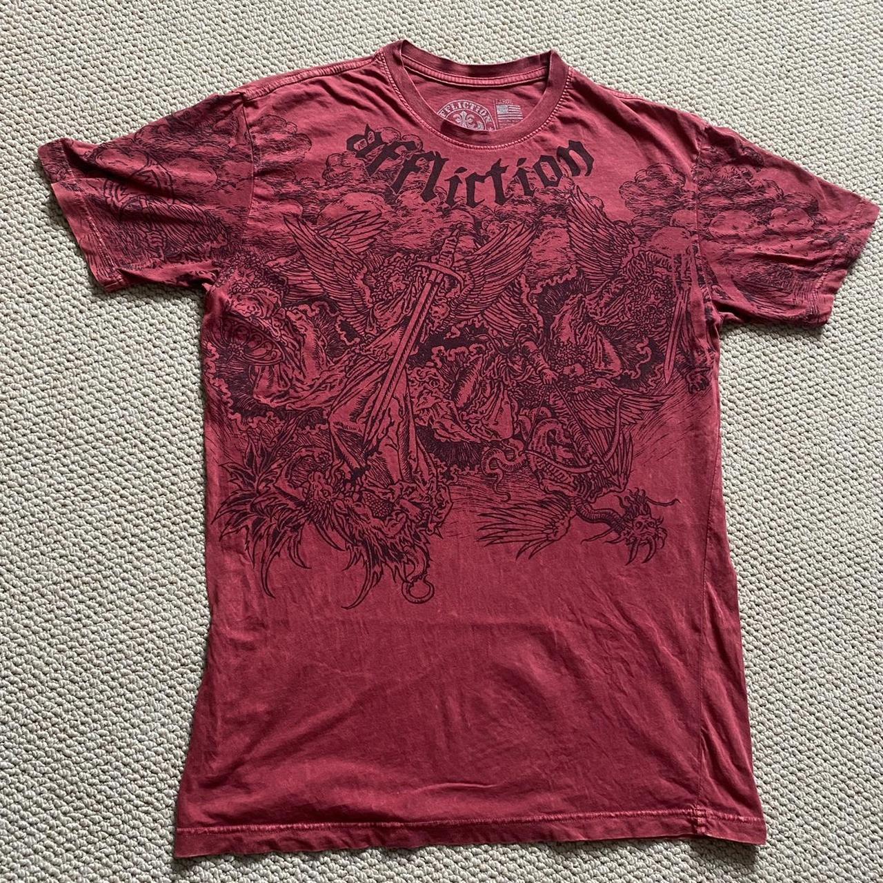 AFFLICTION ‘ANGELS’ MENS TSHIRT SIZE LARGE LIKE NEW... - Depop