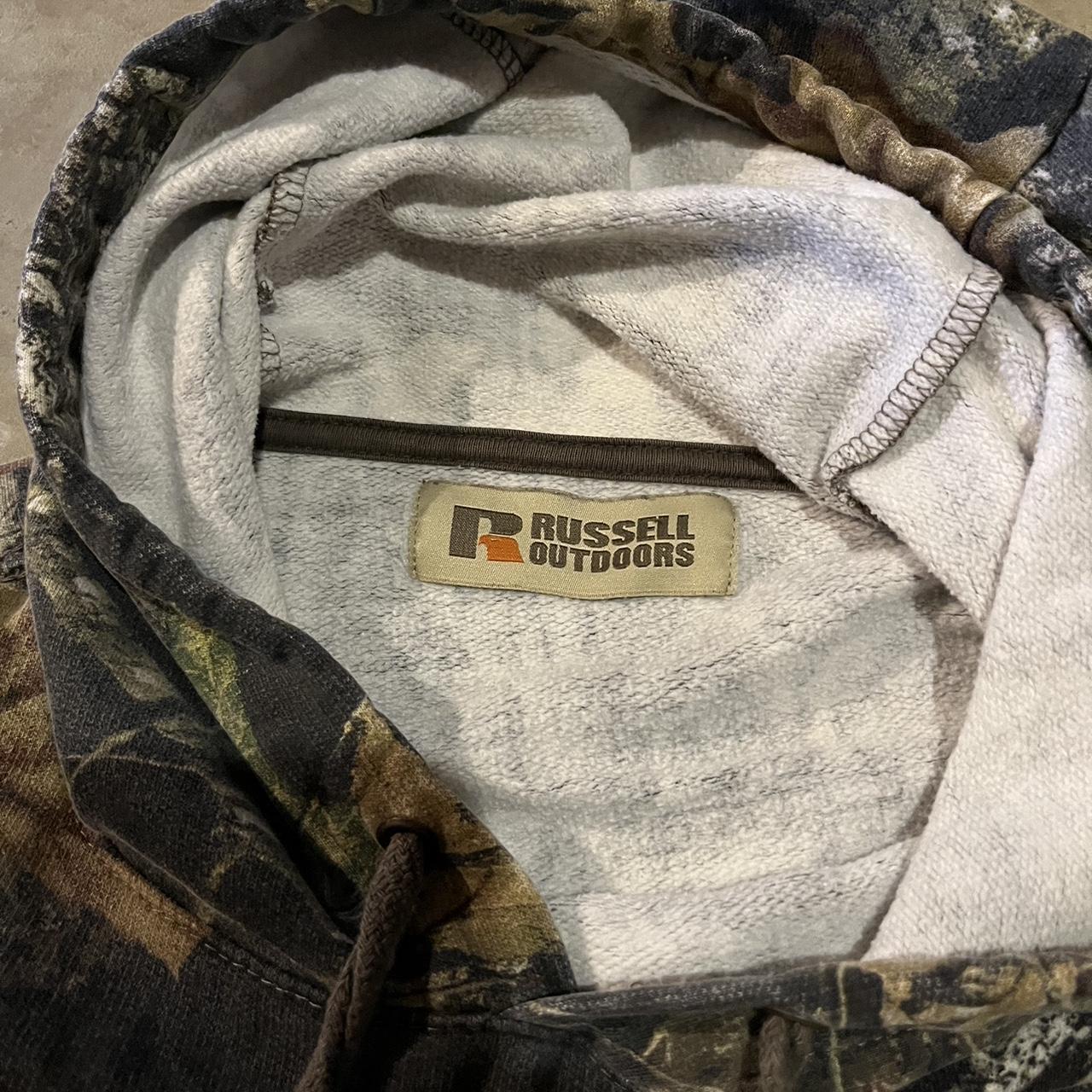 vintage camo Russell Outdoor mossy oak hoodie good... - Depop