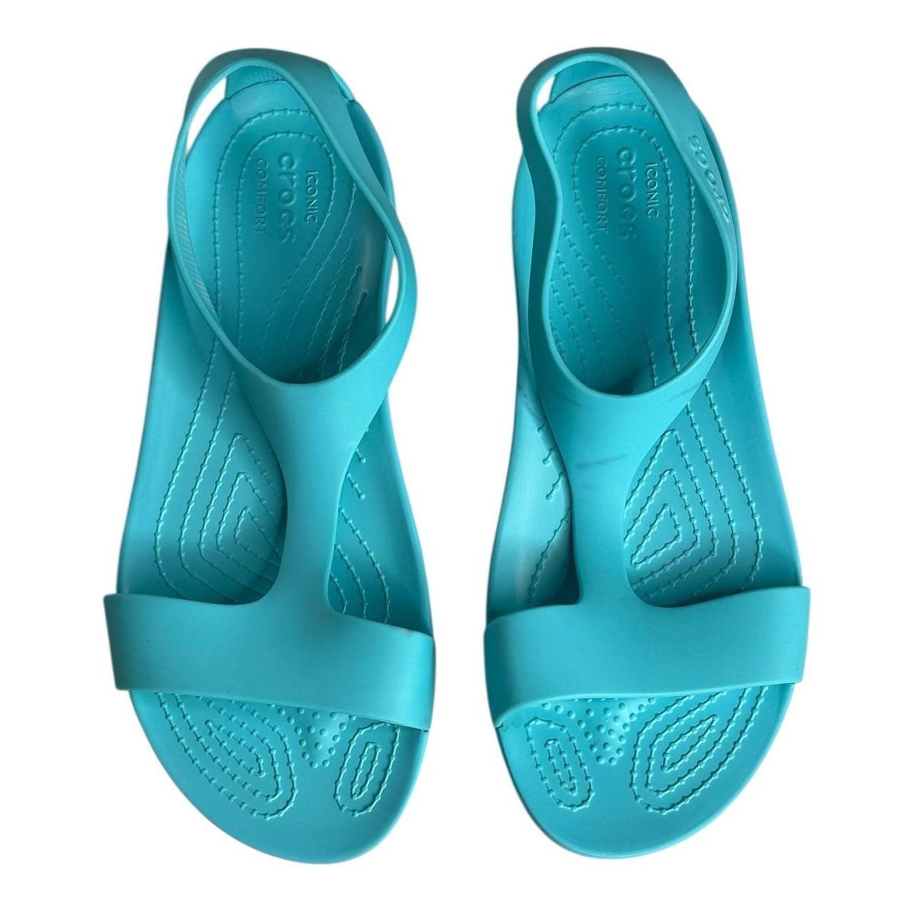 Crocs Women's Serena Flat Sandal Size Open Toe W9... | Depop